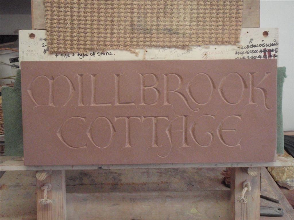 Cat's Eye Carving » Blog Archive » A house name in a wall!!